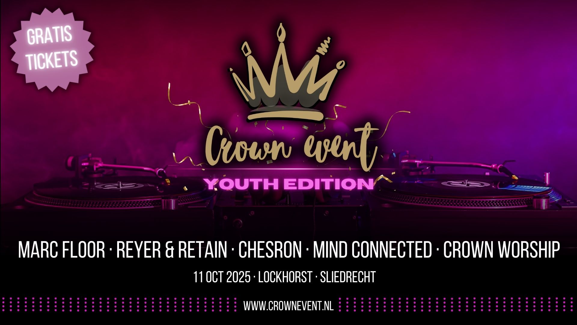 Crown Event Youth Edition 2025 – GRATIS jongerenavond vol muziek ...